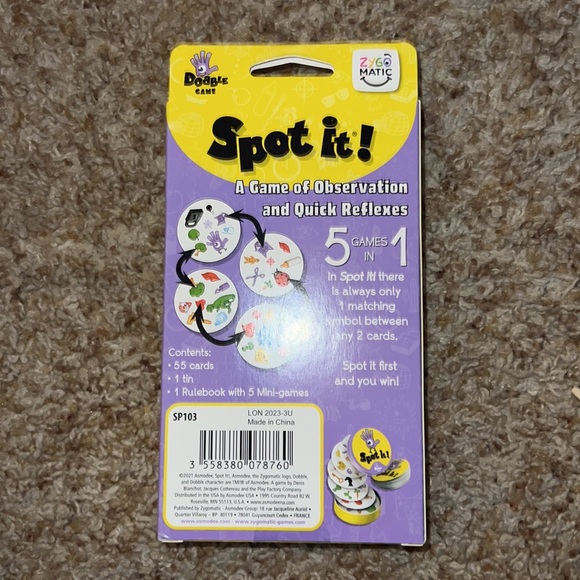 Toys | Spot It Classic Card Game Ecoblister Matching Fun Kids For ...